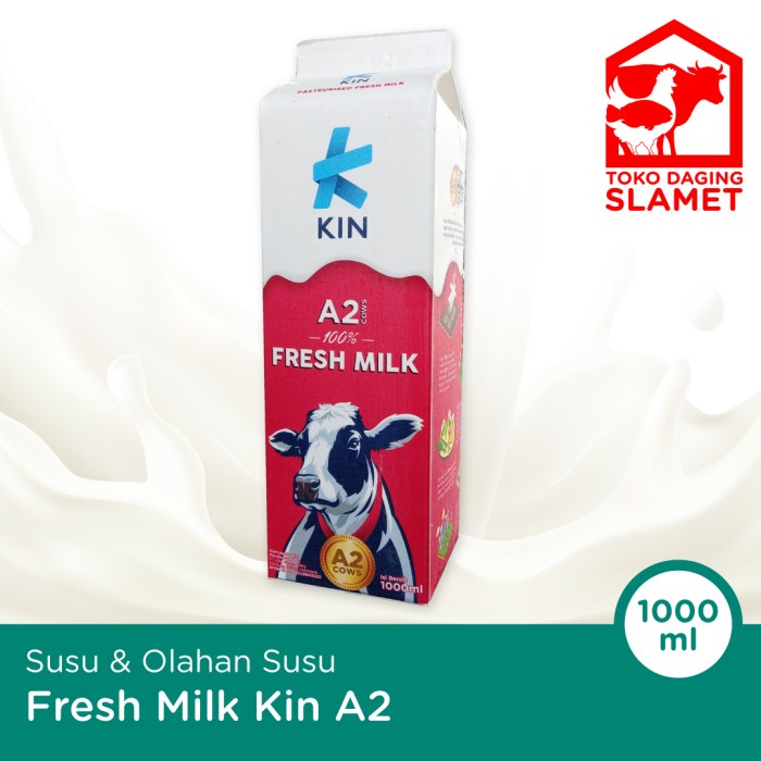 Jual Susu Fresh Milk Kin A2 Plain 1 Liter | Shopee Indonesia
