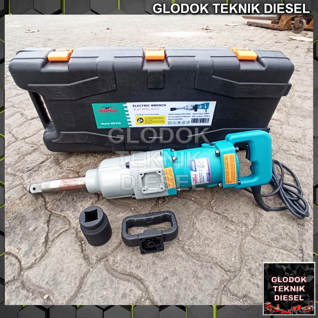 Jual Alat Buka Baut Electric Wrench WIPRO 1 INCH EW 636 Impact Wrench ...