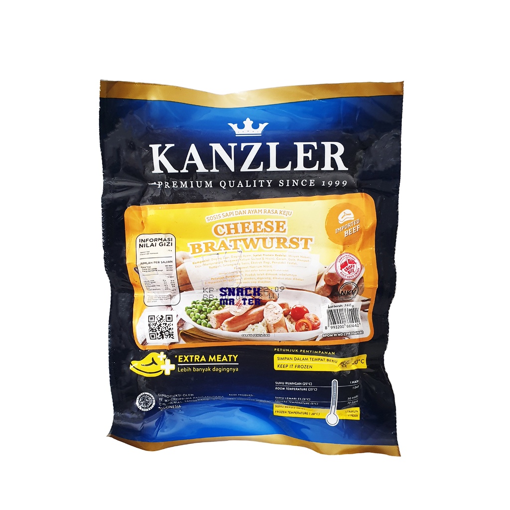 Jual Kanzler Sosis Bratwurst - Netto 360 gr | Shopee Indonesia