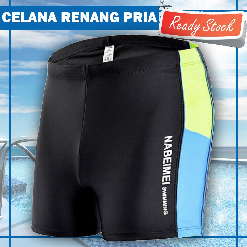 Jual Celana Renang Pria Pendek NBM Swimsuit Swimmin Trunk Swimwear Men Olahraga Pantai Selancar ...