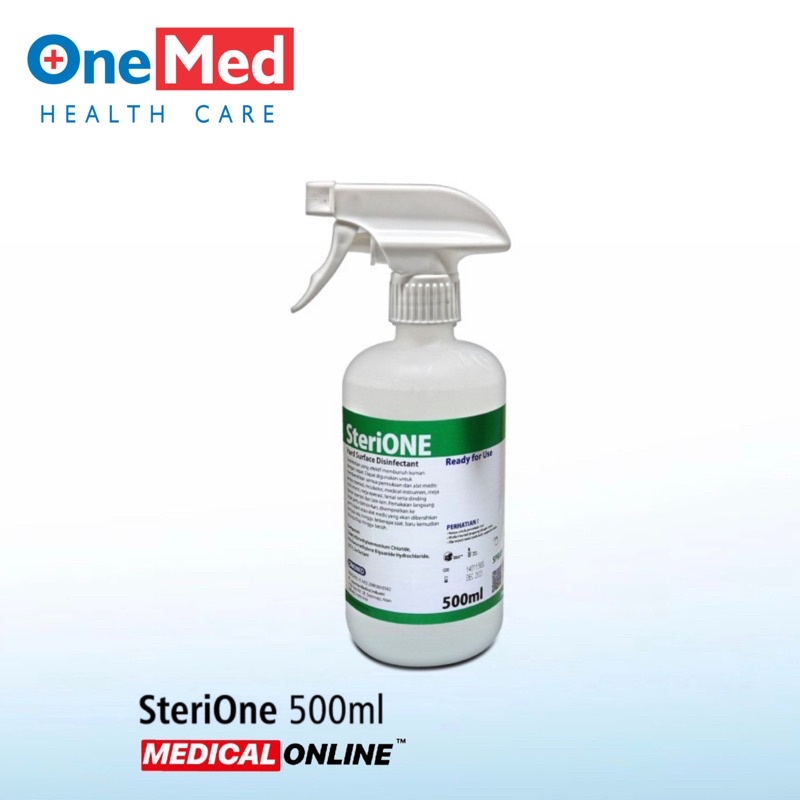 Jual STERIONE SPRAY ONEMED 450ML 500ML DISINFEKTAN MEDICALONLINE ...