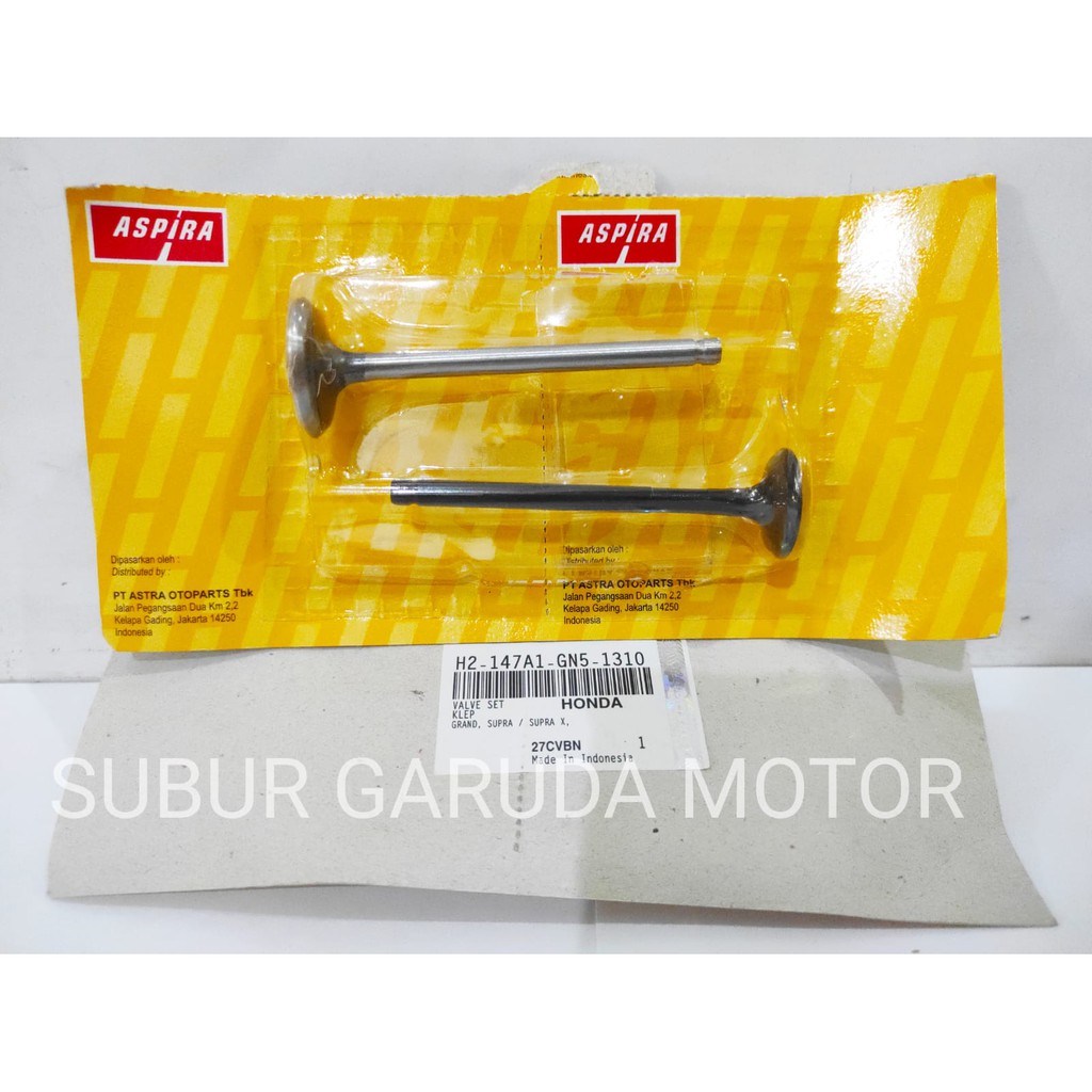 Jual KLEP SET GRAND SUPRA X 100 WIN TIPE GN5 PAYUNG MERK ASPIRA ...