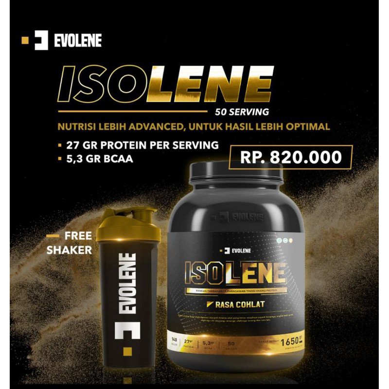 Jual ISOLENE 50 sachet + Shaker (*Bisa Tukar Prevo) | Shopee Indonesia