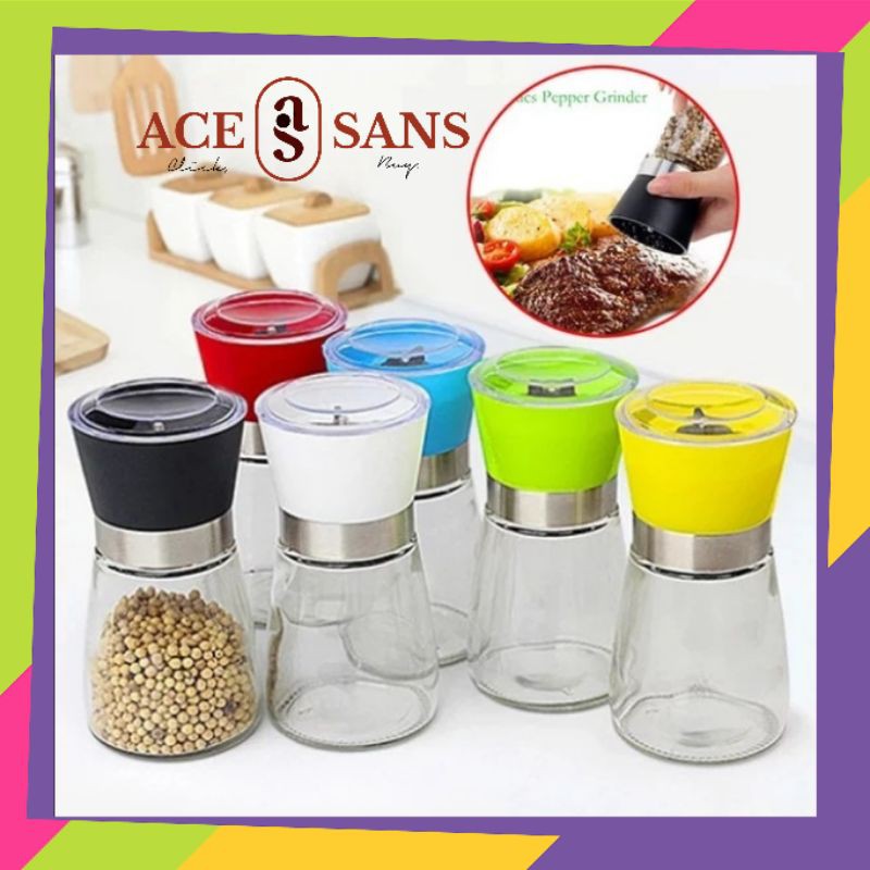 Jual Botol Tempat Lada One Two Cups Pepper Grinder Bottle Glass I Botol ...