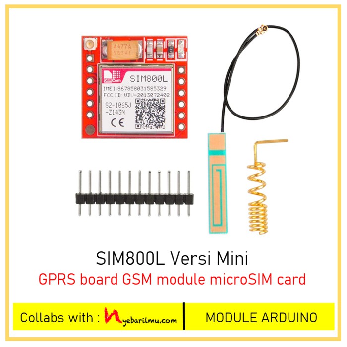Jual SIM800L GPRS board GSM module micro SIM card Arduino Uno | Shopee ...