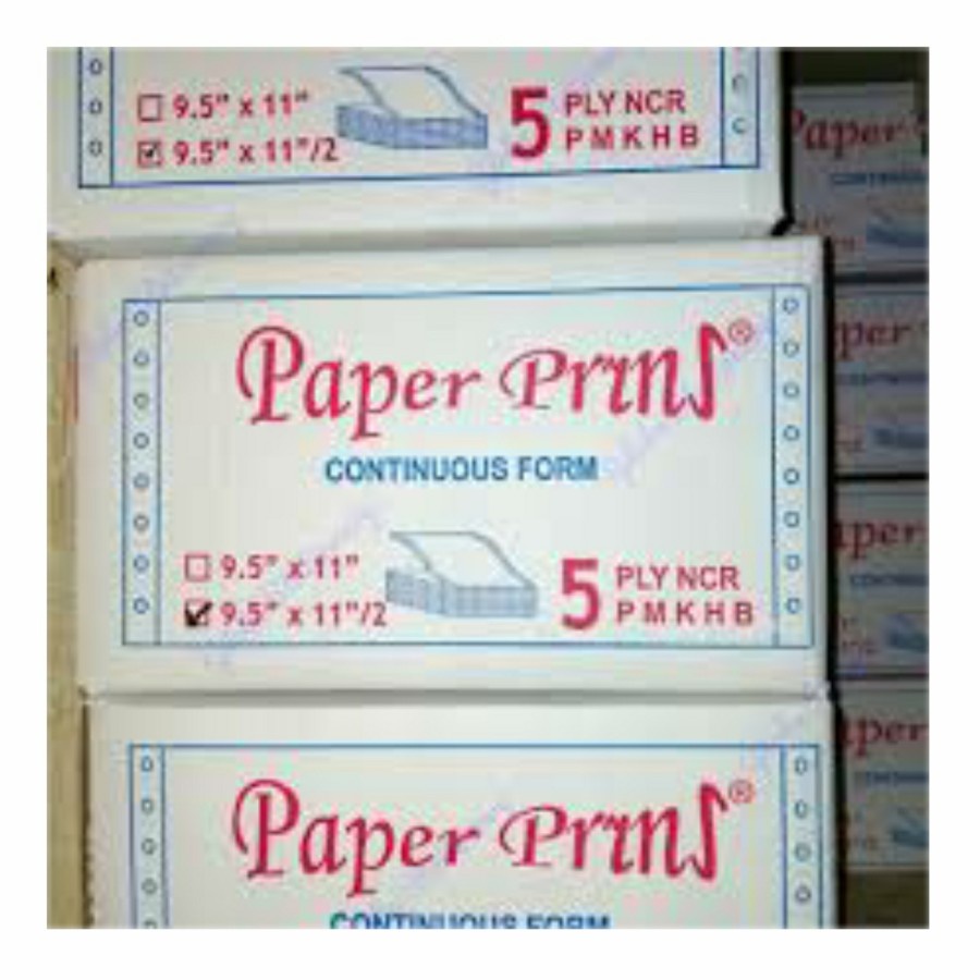 Jual Continuous Form Paper Prins K5 / Kertas Komputer 5 Rangkap 5 Ply 9 ...