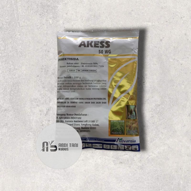 Jual AKESS 50 WG 100 GRAM INSEKTISIDA PIMETROZIN 50% PENGENDALI WERENG BATANG COKLAT FREE AKESS ...