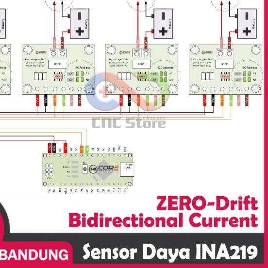 Jual SENSOR DAYA INA219 I2C CJMCU-219 POWER METER ARUS DAN TEGANGAN ...