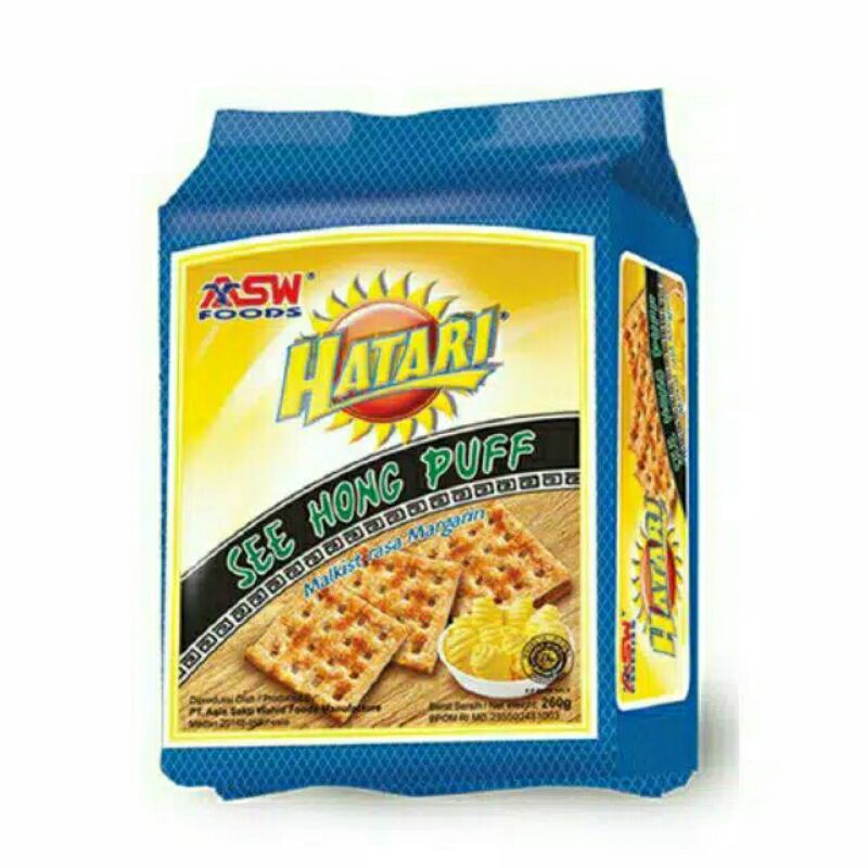 Jual Hatari Roti Gabin Varian Rasa - See Hong Puff / Cracker | Shopee ...