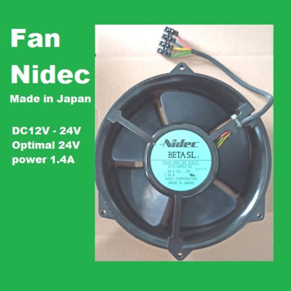 Jual Fan NIDEC BKV 301 216-77 D17L 24PS3 01. 24VDC. 171x171x51mm | Shopee Indonesia