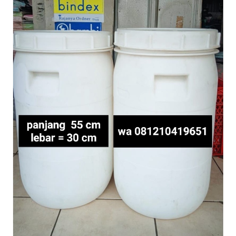 Jual DRUM /TONG BEKAS WARNA PUTIH TEBAL 55 CM X 30 CM | Shopee Indonesia