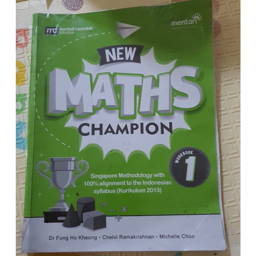 Jual NEW Maths Champion Workbook WB kelas 1 Buku Math SD English ...