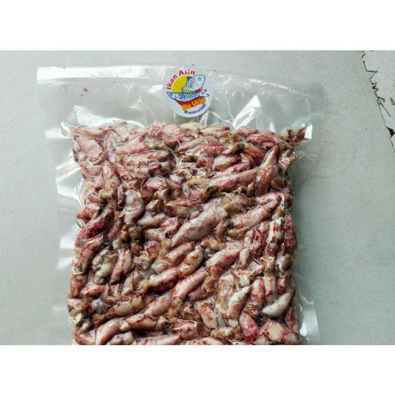 Jual Baby cumi 500gr UK 4-7cm (TIDAK KERING) | Shopee Indonesia