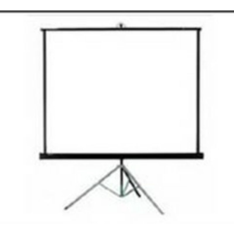 Jual Layar Proyektor Tripod 96 Inch 244 x 244 / Screen Projector Tripod ...