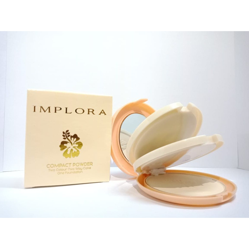 Jual Implora Compact Powder Two Colour Two Way Cake One Foundation ...