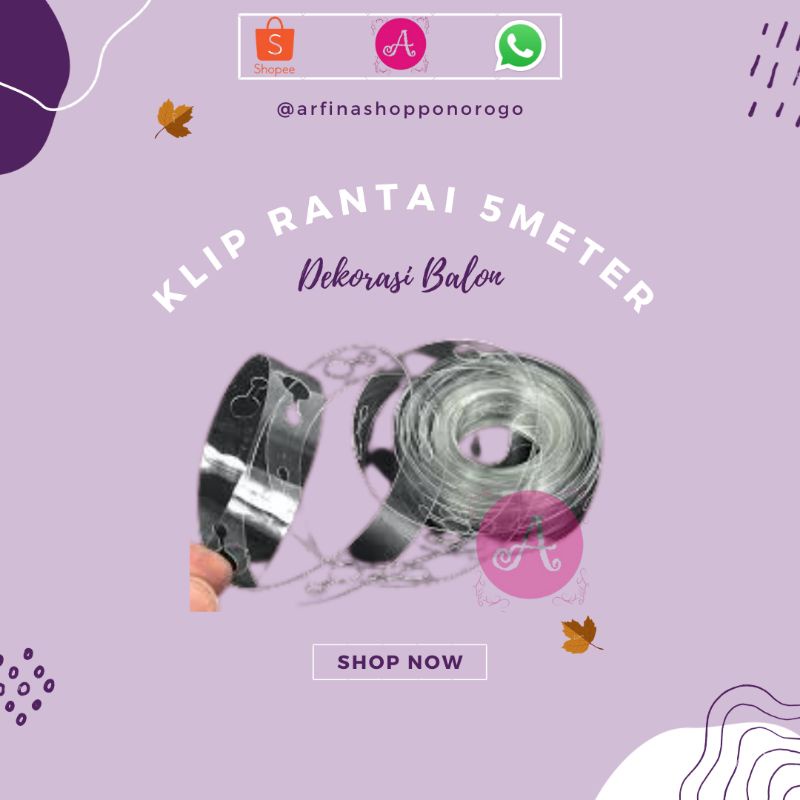 Jual KLIP RANTAI 5 METER | Shopee Indonesia