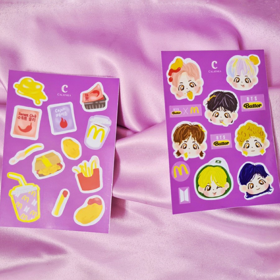 Jual Sticker Pack BTS/ Sticker sheet BTS kpop/ Stiker kpop BTS | Shopee ...