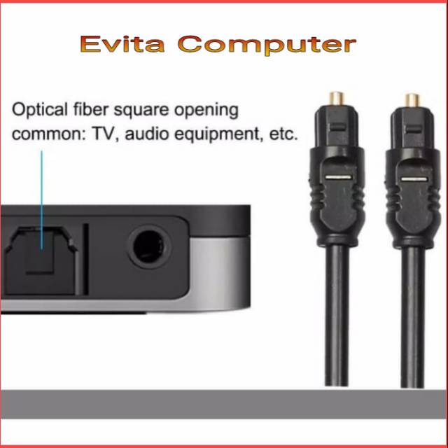 Jual Kabel Audio Digital Fiber Optik Toslink 1 Meter | Shopee Indonesia