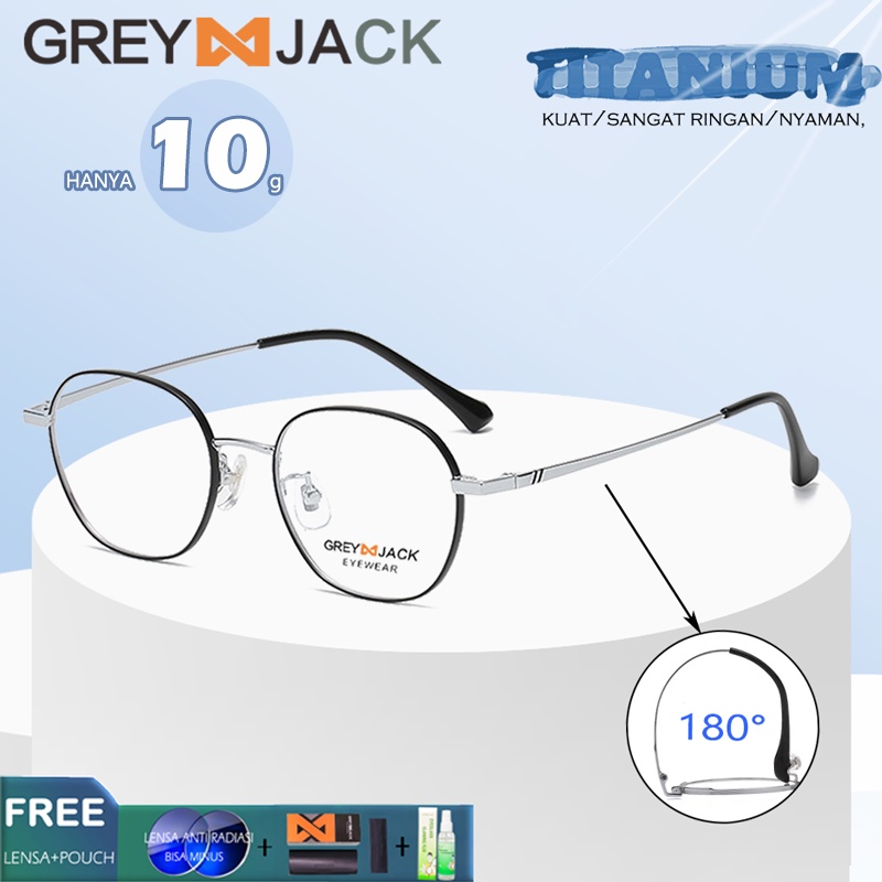 Jual Grey Jack Frame Kacamata Titanium Bussiness Style Elegant Terbaru ...