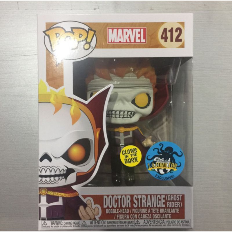 Jual Funko Pop! Marvel : Doctor Strange (Ghost Rider) #412 Glow In The ...