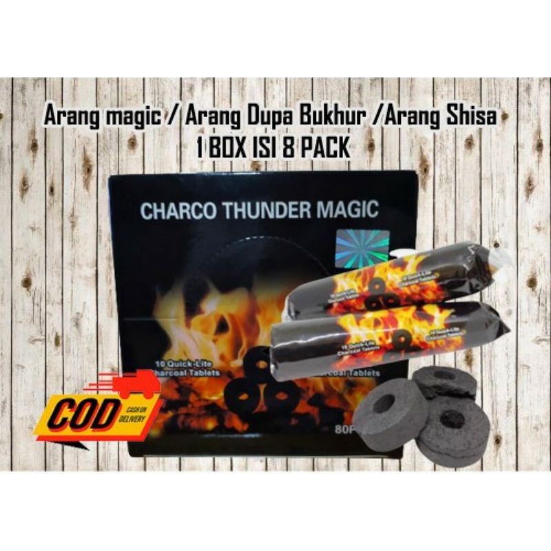 Jual Arang Magic / Arang Dupa bukhur / Arang Shisa 1 BOX isi 8 Pack ...