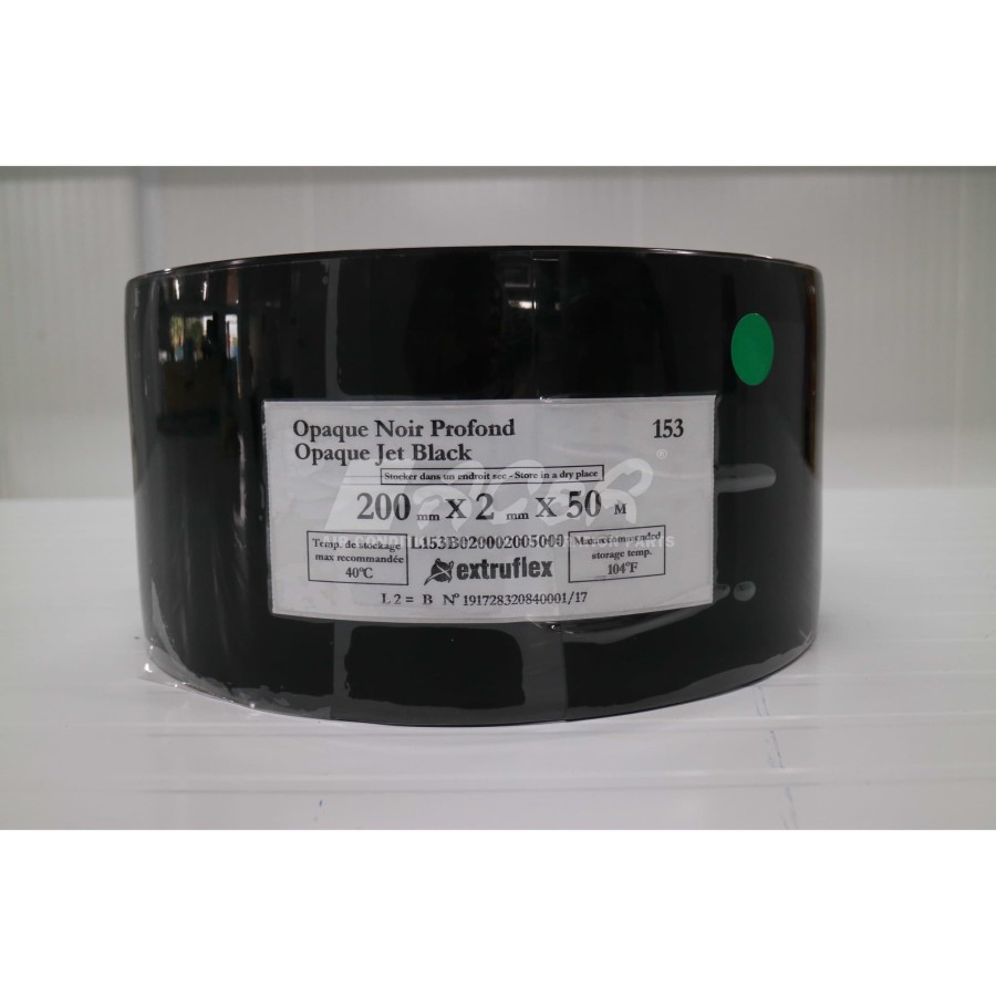 Jual EXTRUFLEX PVC OPAQUE JET BLACK COLOUR 200MMX2MM per meter | Shopee ...
