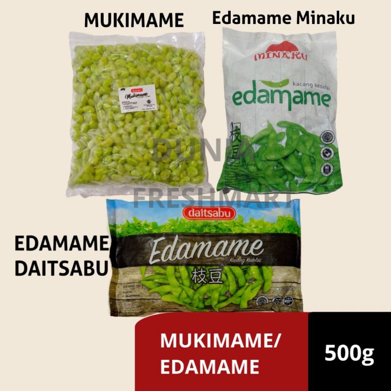 Jual Daitsabu Edamame/Mukimame 500gr/1kg MINAKU EDAMAME 500GR | Shopee ...