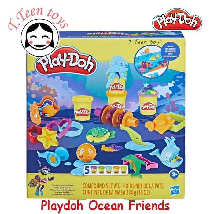 Jual Playdoh Ocean Friends Toolkit Play Doh Dough Playdough | Shopee ...