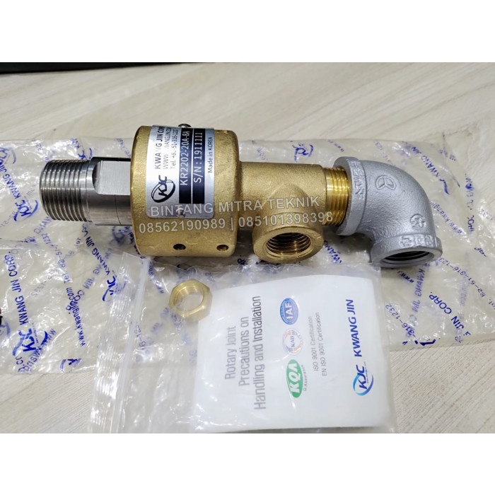 Jual ROTARY JOINT KWANG JIN KR2202-20A-8A KIRI (L) 3/4" | Shopee Indonesia