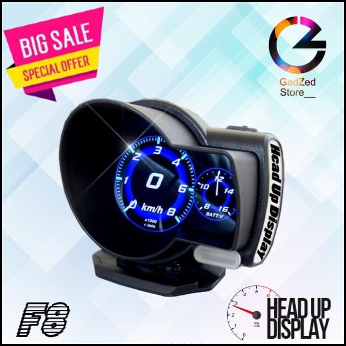 Jual Head Up Display Hud Obd2 Speedometer Digital Obd Ii F8 Rpm Display ...