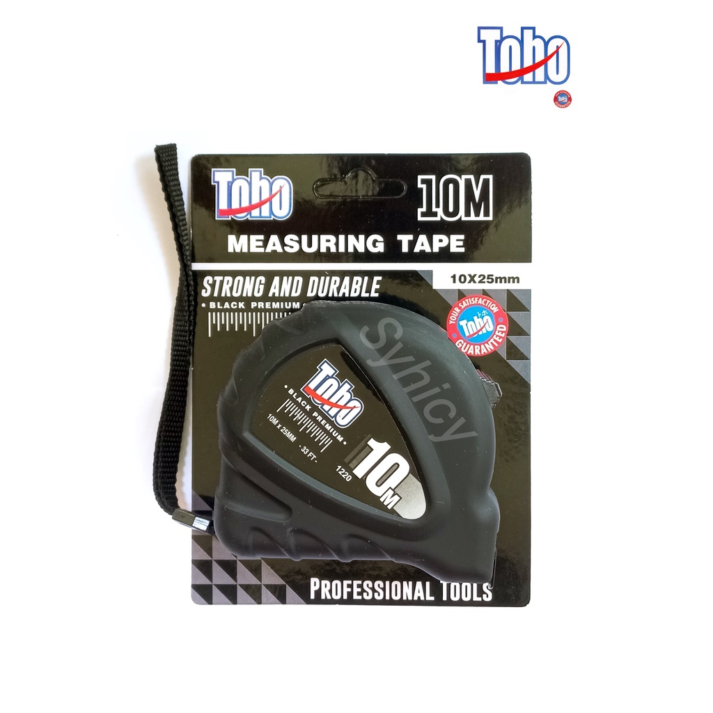 Jual Meteran TOHO 10 m / Measuring Tape Black Premium 10 Meter TOHO ...