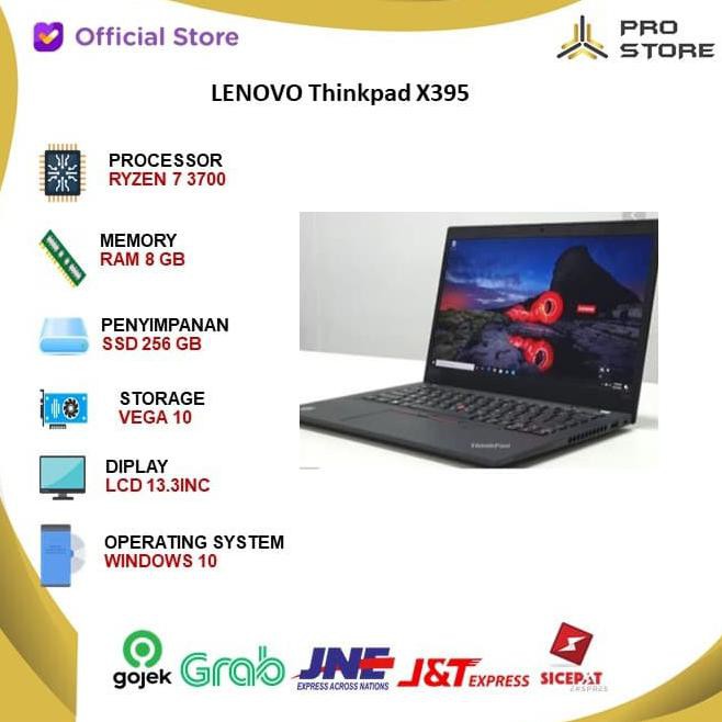 Jual SALE!! LENOVO Thinkpad X395 Ryzen 7 3700 8GB 256ssd Vega10 W10 13 ...