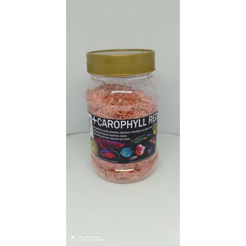 Jual Carophyll Red 50 gram ukuran M pakan louhan /arwanadan jenis ikan ...