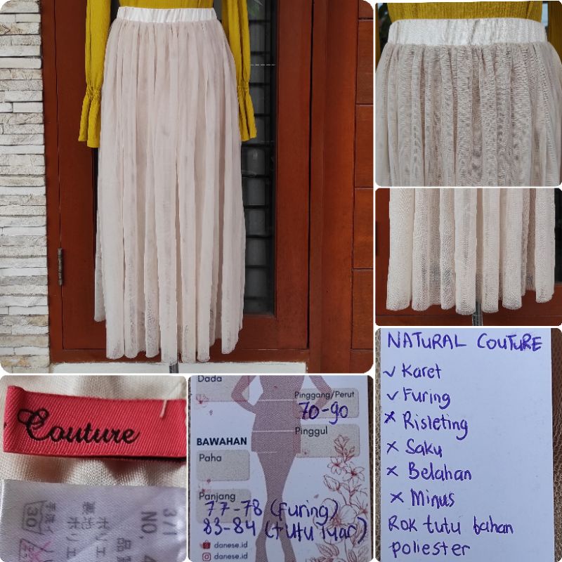 Jual [PRELOVED] ROK MIDI PANJANG PREMIUM BRANDED VINTAGE POLOS MOTIF ...