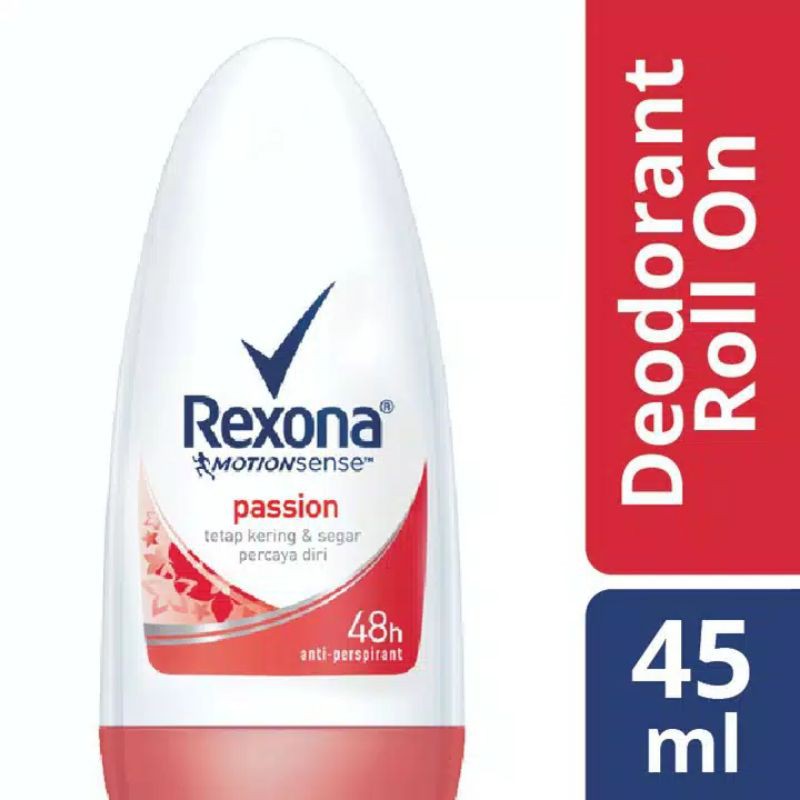 Jual Rexona Women Anti Perspirant Deodorant Roll On Passion 45 ml | Shopee Indonesia