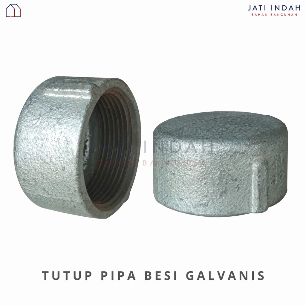 Jual Tutup 1-1/2" Pipa Besi Galvanis Drat Dalam | Dop Sambungan Fitting ...