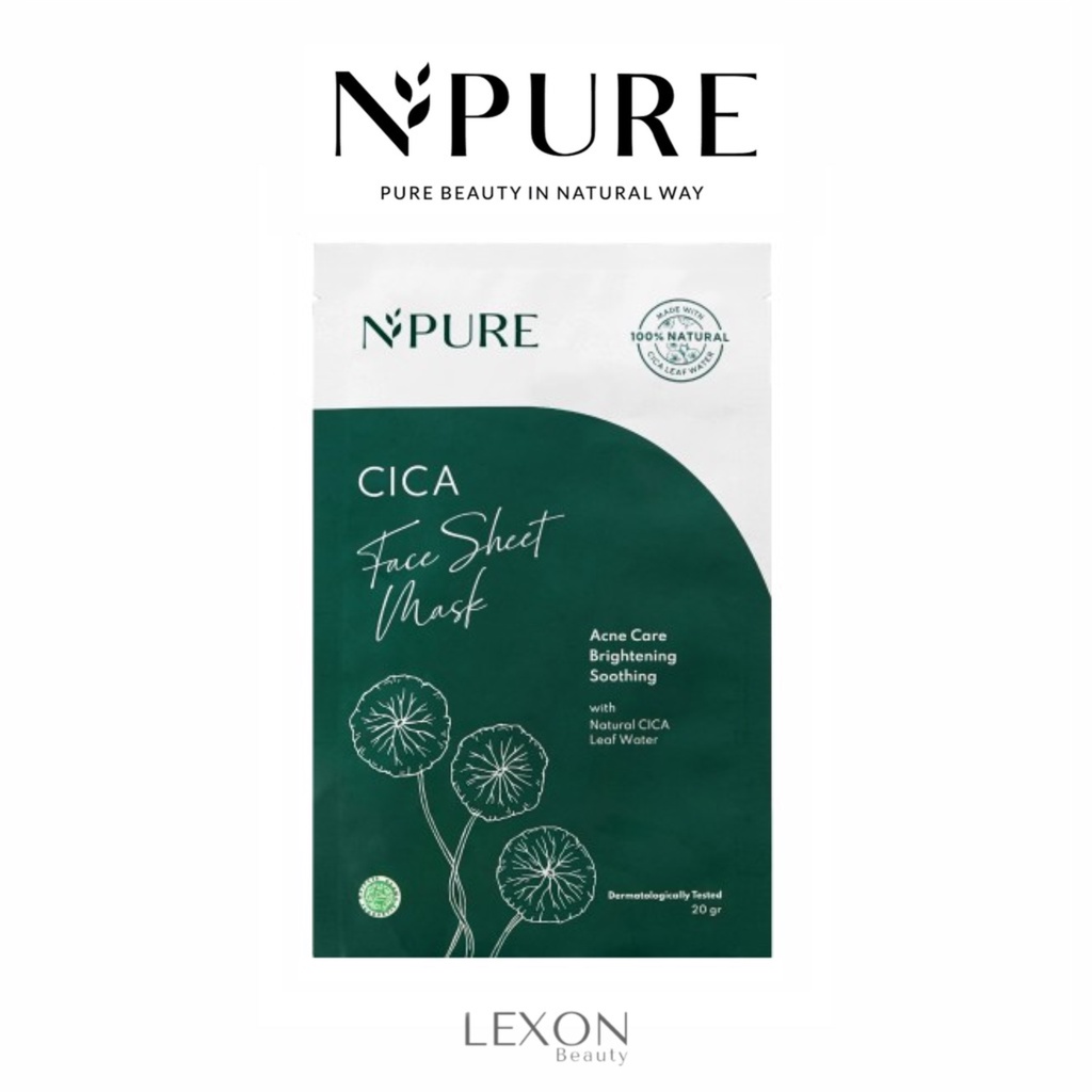 Jual [Npure] Cica Face Sheet Mask | Shopee Indonesia