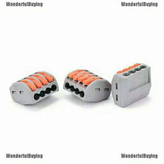 Jual Konektor kabel wago wiring connector conductor terminal 4pin | Shopee Indonesia