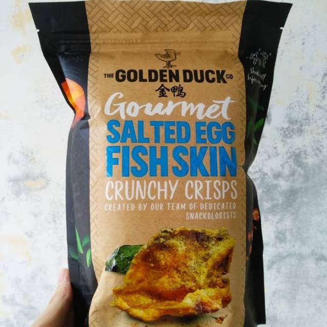 Jual Golden Duck Gourmet Salted Egg Yolk Fish Skin 80 Gram (Singapore ...