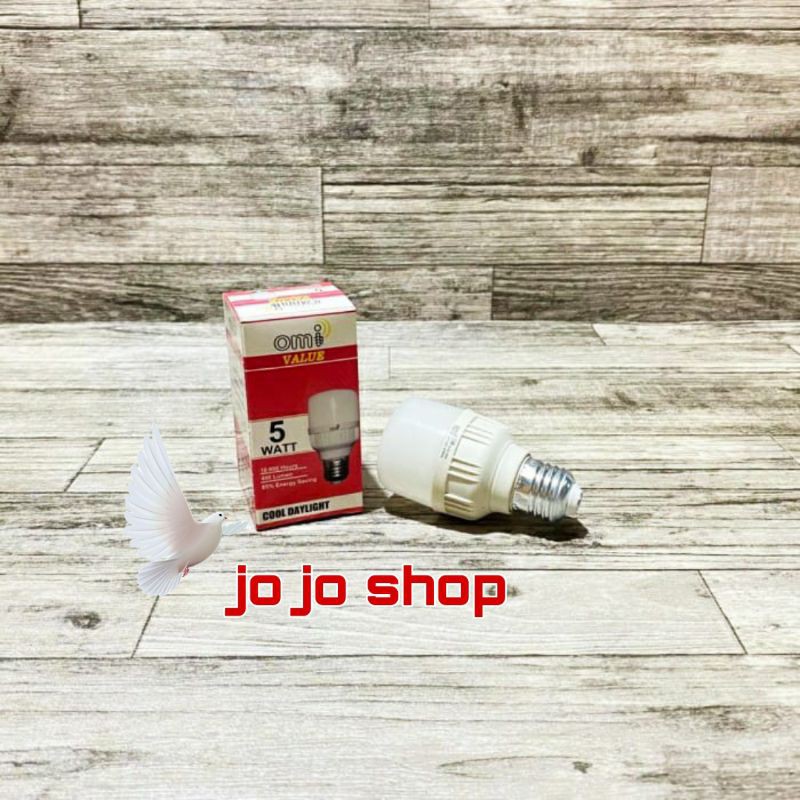 Jual Bohlam Lampu LED Capsule omi Value 5 Watt Cahaya Putih | Shopee Indonesia