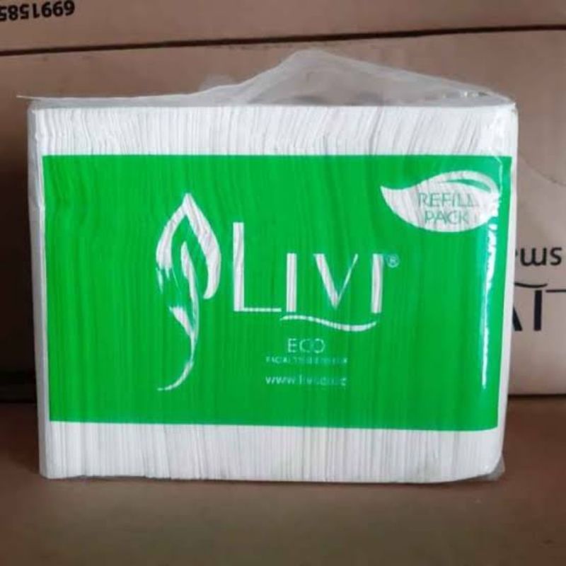 Jual tissue livi facial eco refil 600's | Shopee Indonesia