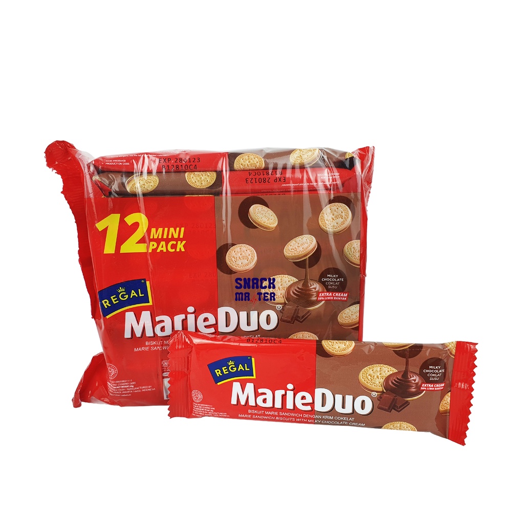 Jual Marie Duo Biskuit Marie Regal Pack - Netto 12 bks x 20 gr | Shopee ...