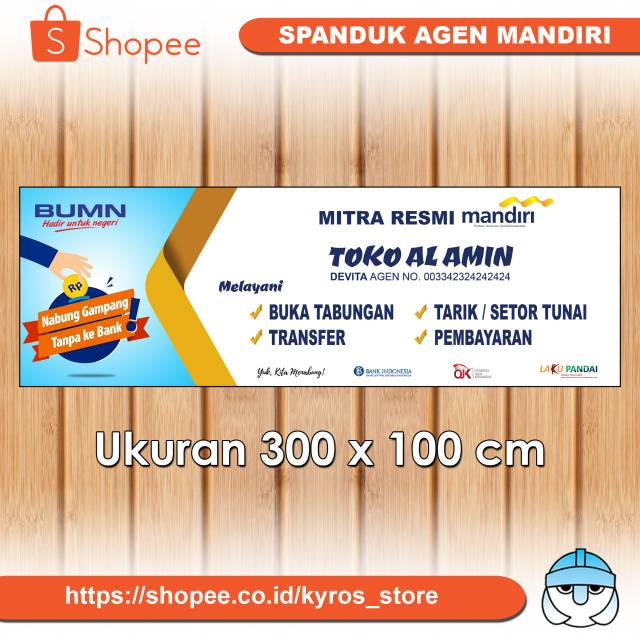 Jual SPANDUK AGEN BANK MANDIRI | Shopee Indonesia