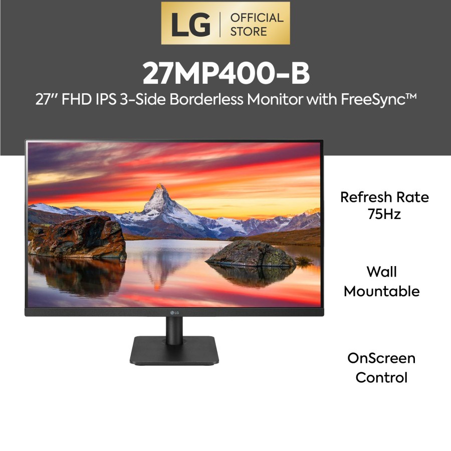 Jual LG 27MP400-B 27 Inch Monitor - FHD IPS | Shopee Indonesia