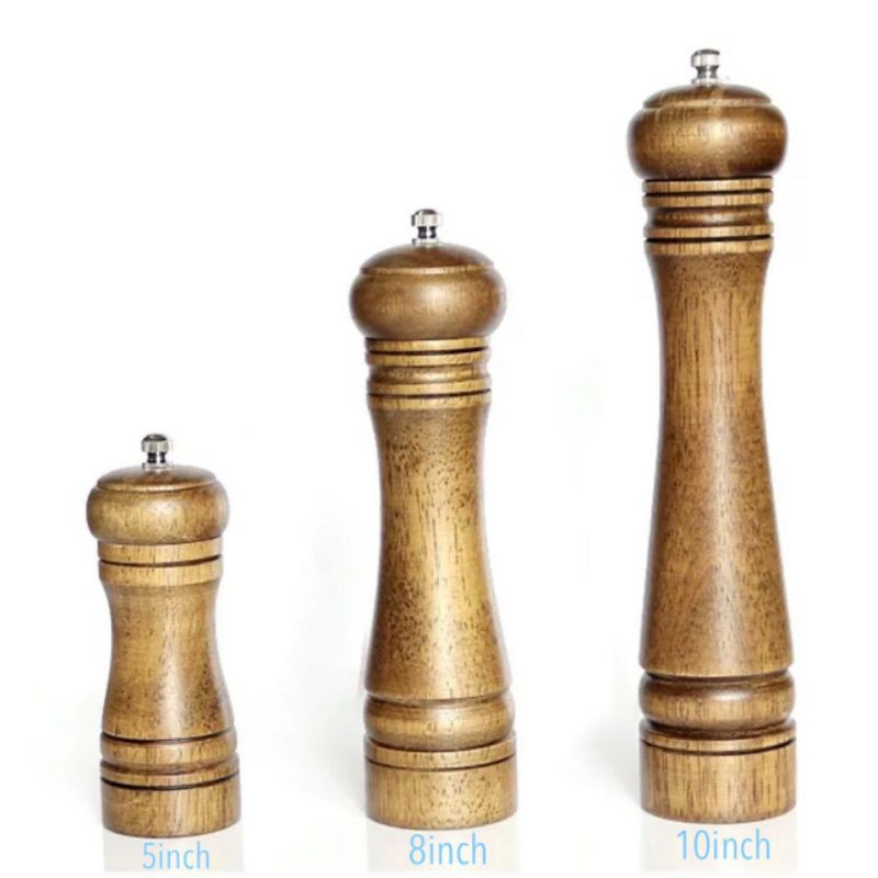 Jual ELtamart Wood 10inch Pepper Mill Grinder Gilingan Lada Merica Kayu ...