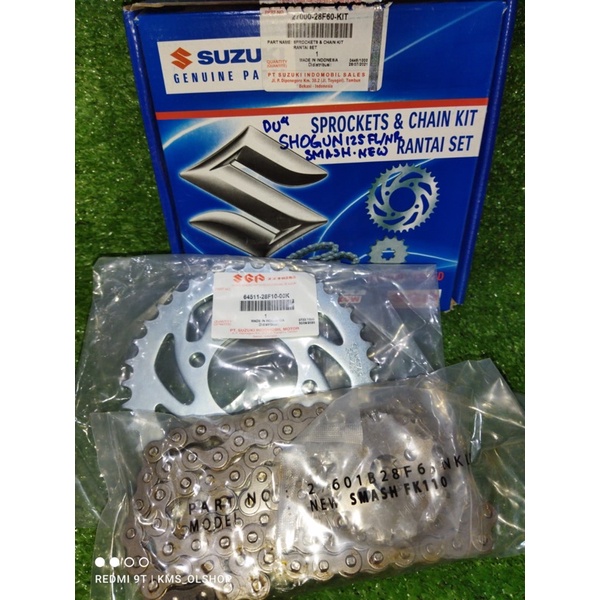 Jual Gearset Girset Paket Gear Gir Rantai Set SUZUKI Shogun 125 FL / NR ...