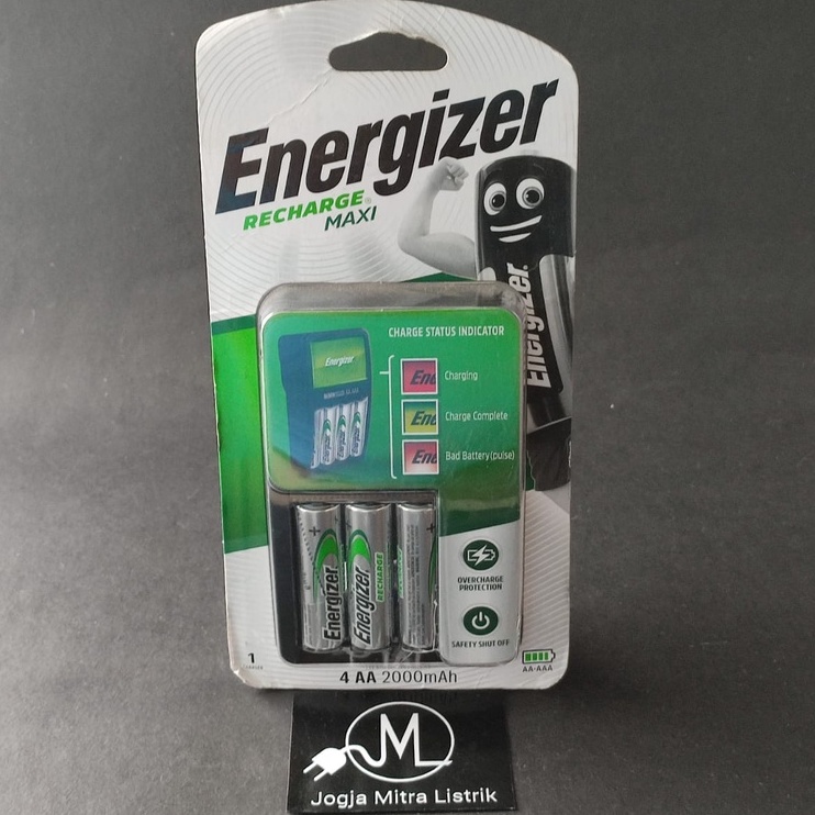 Jual ENERGIZER RECHARGE MAXI + 4 BATERAI AA | Shopee Indonesia