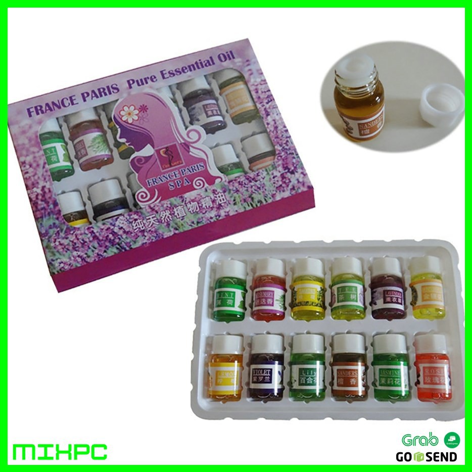 Jual Pure Aroma Essential Fragrance Minyak Aromatherapy 12 in 1 3ml | Shopee Indonesia