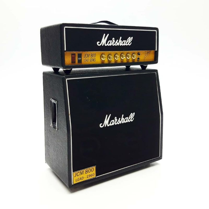 Jual Miniatur Amplifier Sound Marshall JCM 800 2 Stack Black ...