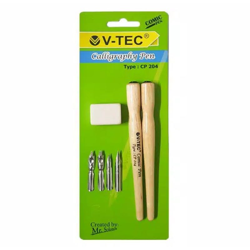 Jual V-TEC COMIC & CALLIGRAPHY PEN TOOLS 1 SET (CP-204) | Shopee Indonesia